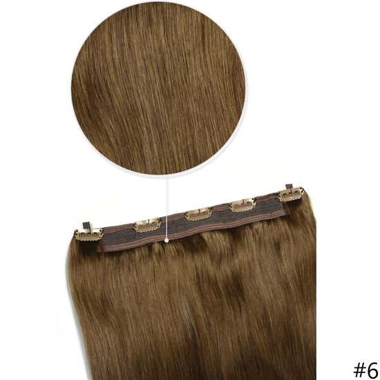 Τρεσα με κλιπς 100% Φυσικη τριχα ανθρώπινη remy – e-beautyshop.gr