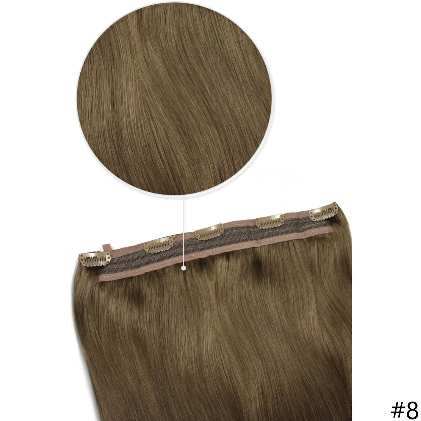 Τρεσα με κλιπς 100% Φυσικη τριχα ανθρώπινη remy – e-beautyshop.gr
